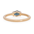 OOAK Half Bezel Octagon Sapphire Ring - SOLD