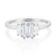 One-of-a-Kind Emerald and Cadillac Cut Diamond Ring