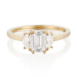 One-of-a-Kind Emerald and Cadillac Cut Diamond Ring