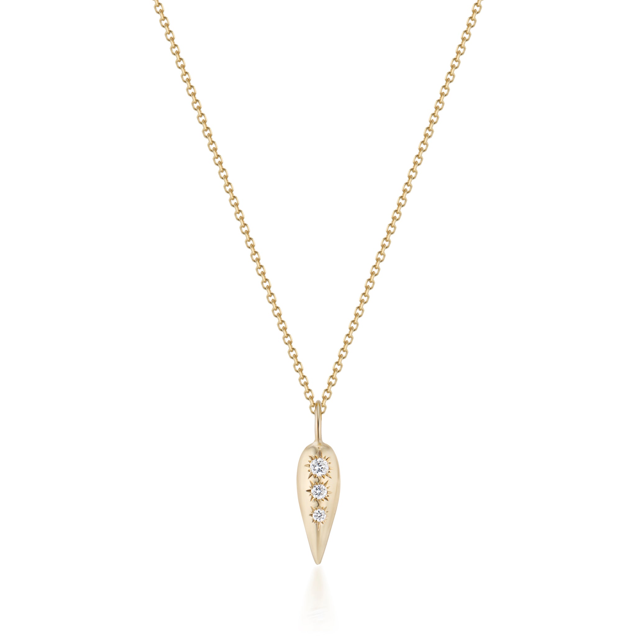 Swoop Star-Set Diamond Necklace