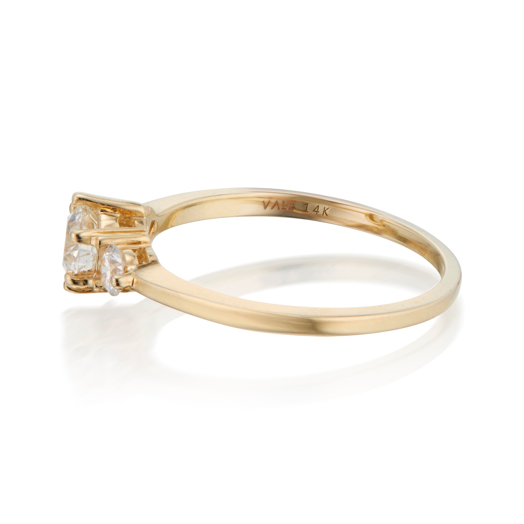 Tidals Ring with White Brilliant Cut Diamonds