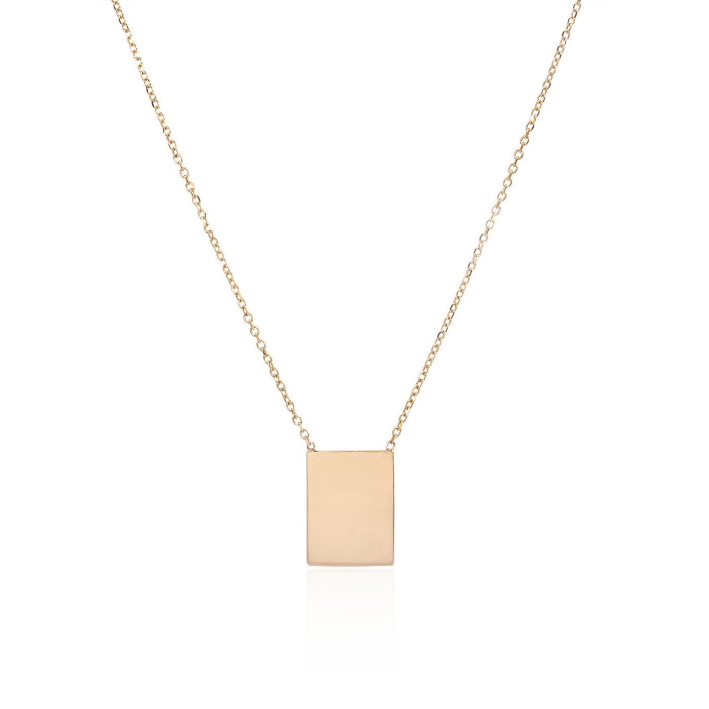 Rectangle Plate Necklace Vale Jewelry